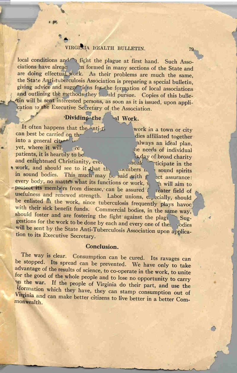 VA Health Bulletin Pages - Catawba Hospital | DBHDS